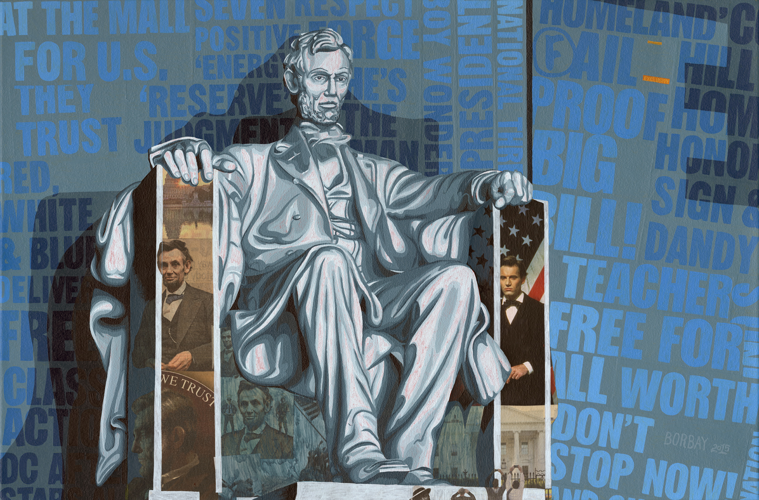 Painting of the Lincoln Memorial - BORBAY